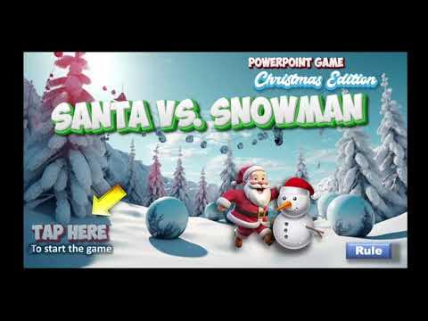 Christmas Powerpoint Game "Santa vs. Snowman" - YouTube