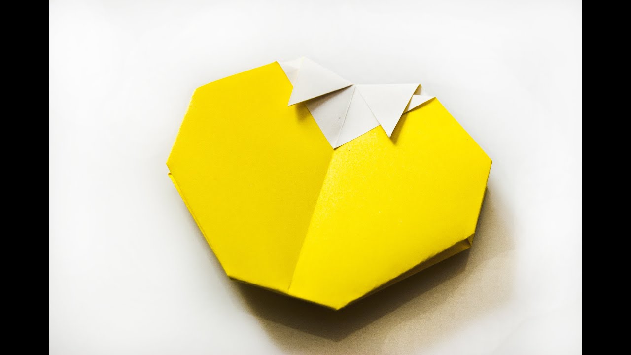 How to make a paper persimmon | origami Fruits | Easy origami - YouTube