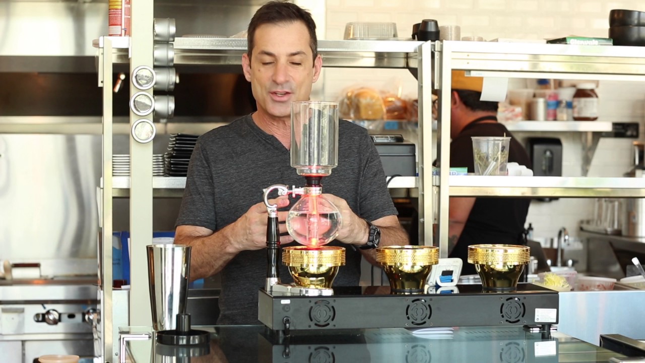 Part 2 of the Siphon Coffee brewing method at Cavo Coffee - YouTube
