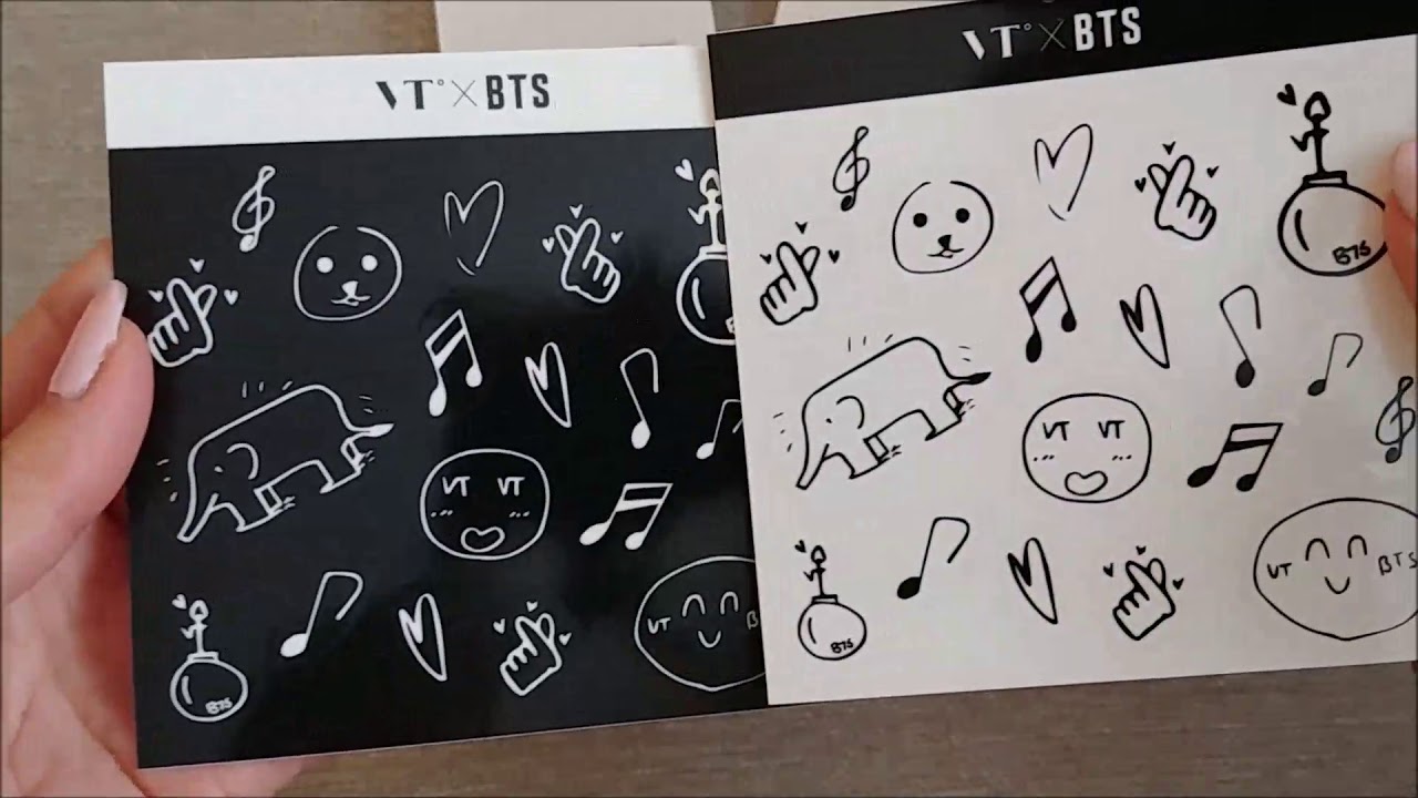 [UNBOXING] VT Cosmetics x BTS collagen pact collection in Black & White ...