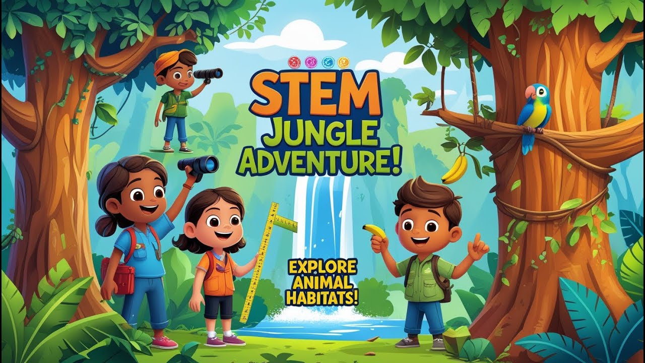 🐾 Exploring Animal Habitats | STEM Adventure in the Jungle! 🌿 - YouTube