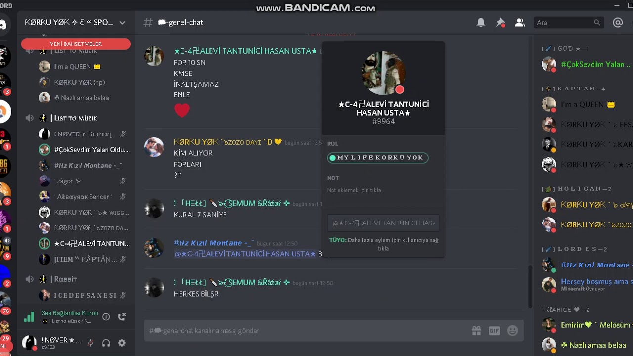 AMCA KORKU YOK OHH - YouTube