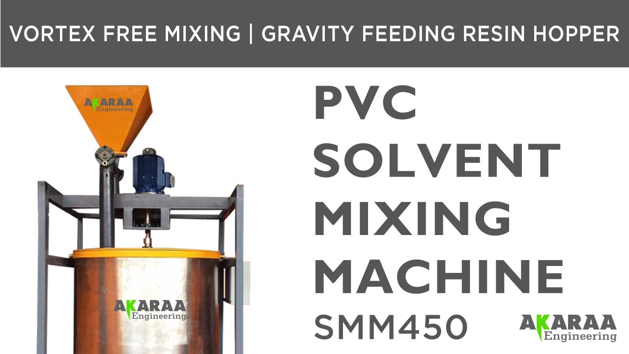 PVC SOLVENT MIXING MACHINE | GRAVITY FEEDING RESIN HOPPER | 500 LITRES ...