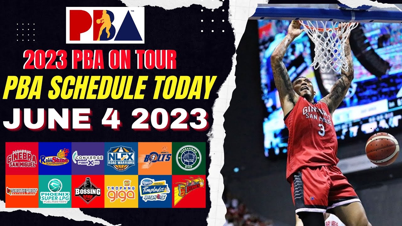 PBA SCHEDULE TODAY As Of June 4, 2023 | Pba Game Result | pba On Tour ...