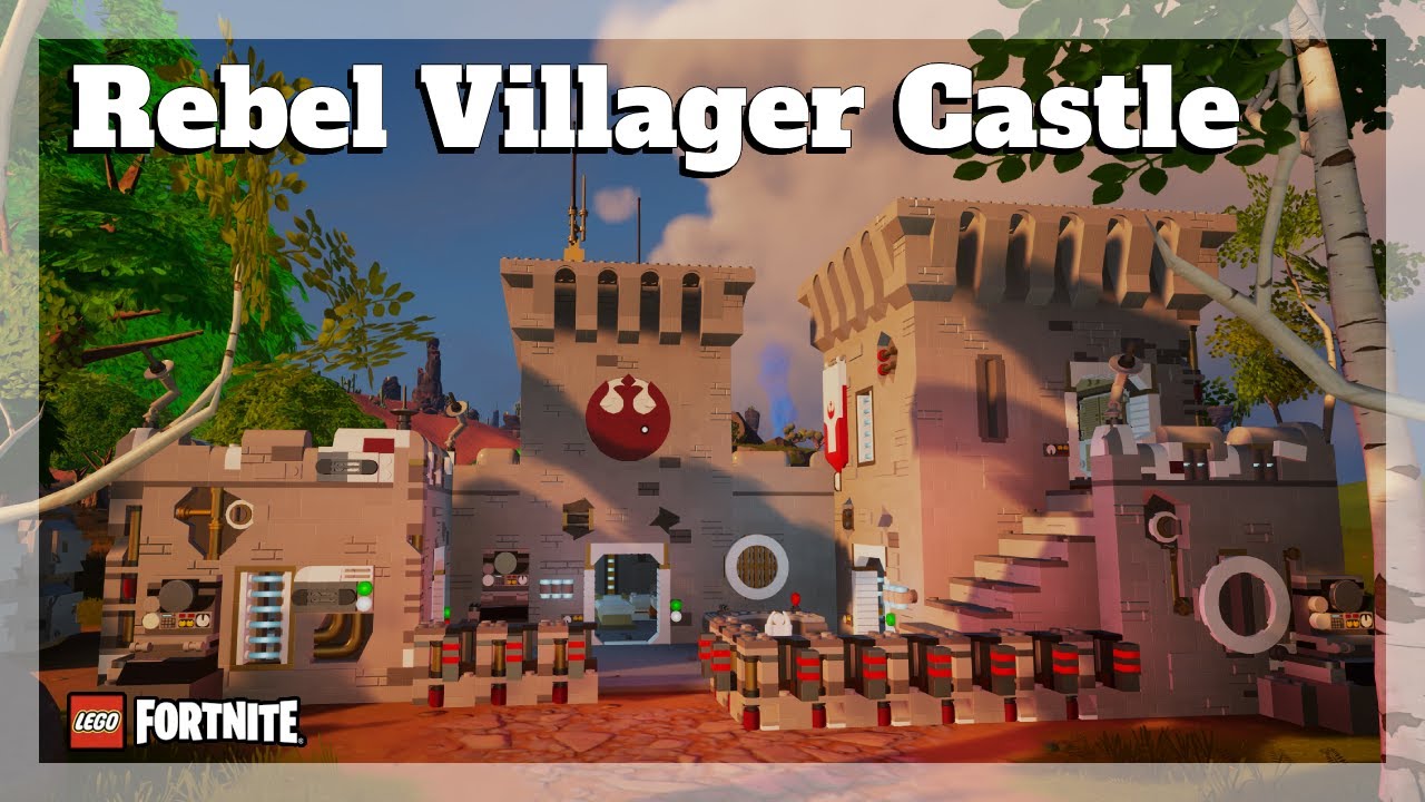 LEGO Fortnite: Rebel Villager Castle Tutorial - YouTube