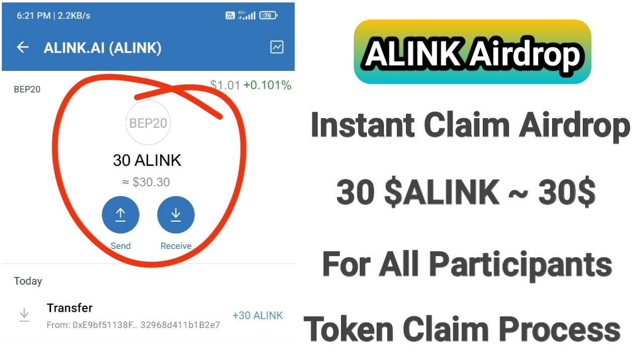 ALINK Airdrop | How To Claim ALINK Token | Instant Payment Airdrop ...