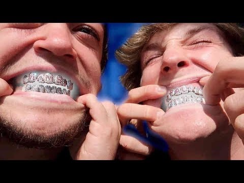 Logan Paul and Dwarf Mamba DIAMOND GRILLZ! - YouTube