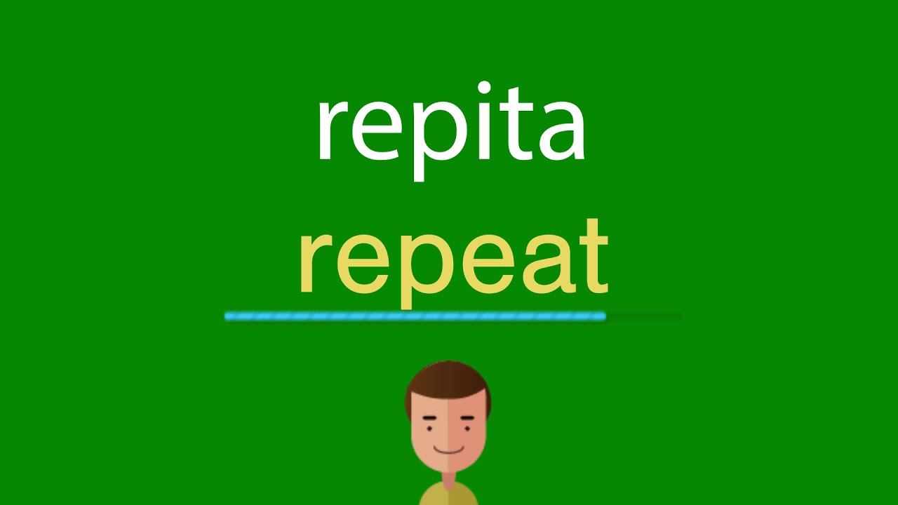 Como dizer repita em inglês - YouTube