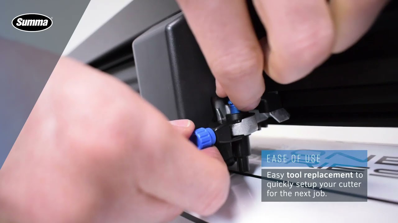 Summa S One Series S1 D60 D120 D140 D160 Drag Knife Vinyl Cutter - YouTube