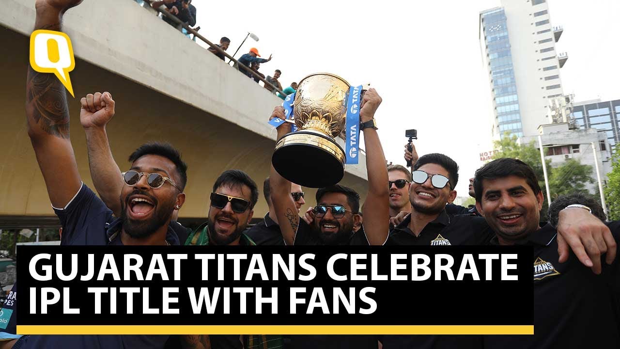 IPL 2022 Champions Gujarat Titans Celebrate Win With Fans | The Quint ...