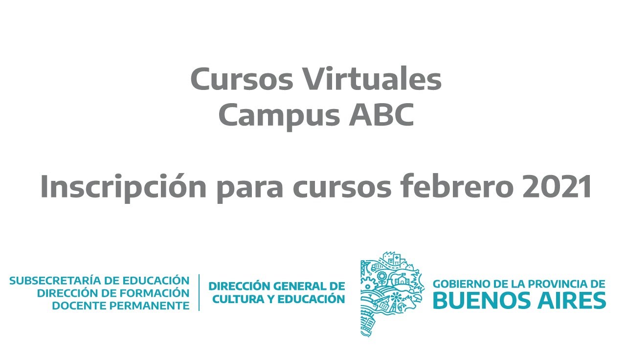 Inscripción Cursos Virtuales ABC Campus | Febrero 2021 - YouTube