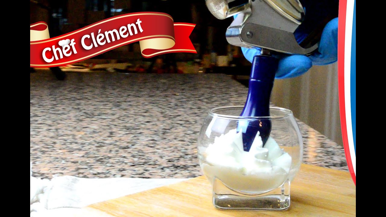 RECETTE FACILE au SIPHON : CHANTILLY salée au CHÈVRE et miel - Chef ...