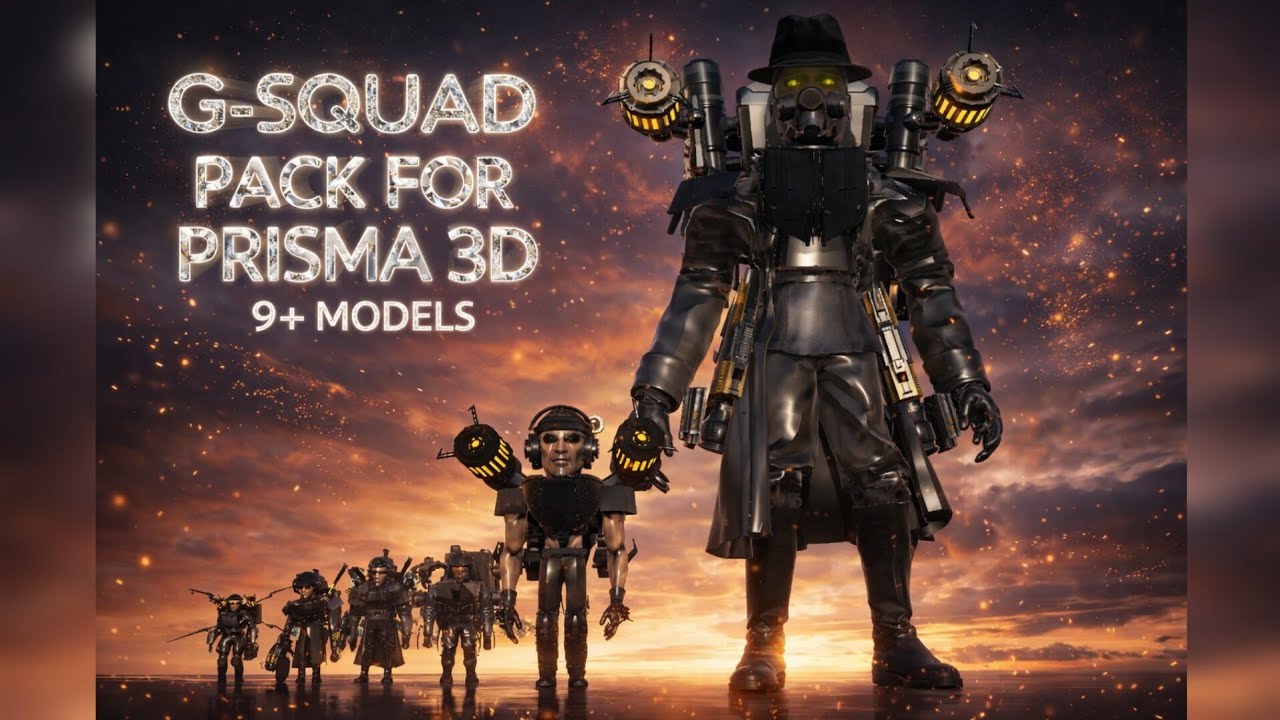 G-SQUAD PACK FOR PRISMA 3D|AND FOR PRISMA 3D 3.0, #skibiditoilet ...
