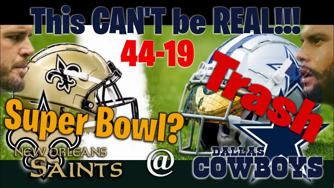 The Dallas Cowboys are TRASH - Get DESTROYED by the Saints on National ...