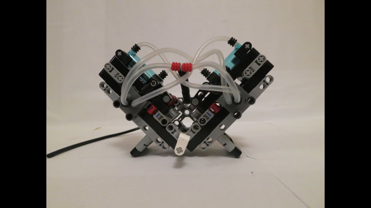 LEGO technic 2 Zylinder pneumatic engine / LPE - YouTube