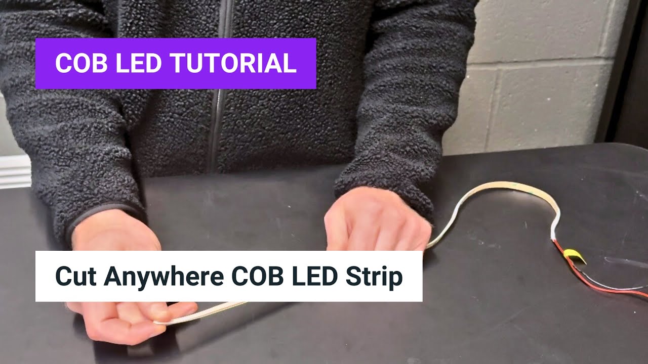 Cut Anywhere COB LED Guide - YouTube