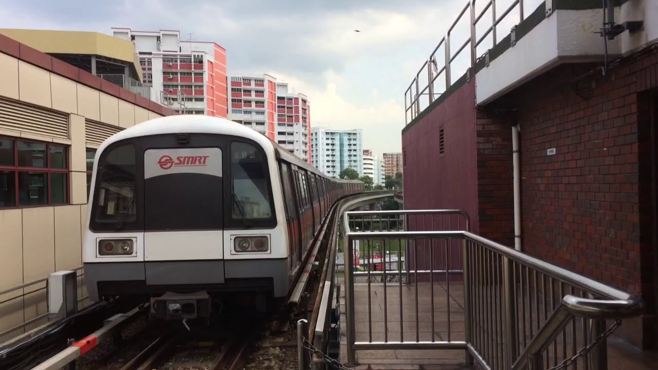 SMRT Trains NSL Kawasaki Heavy Industries C151 007/008 departing Choa ...