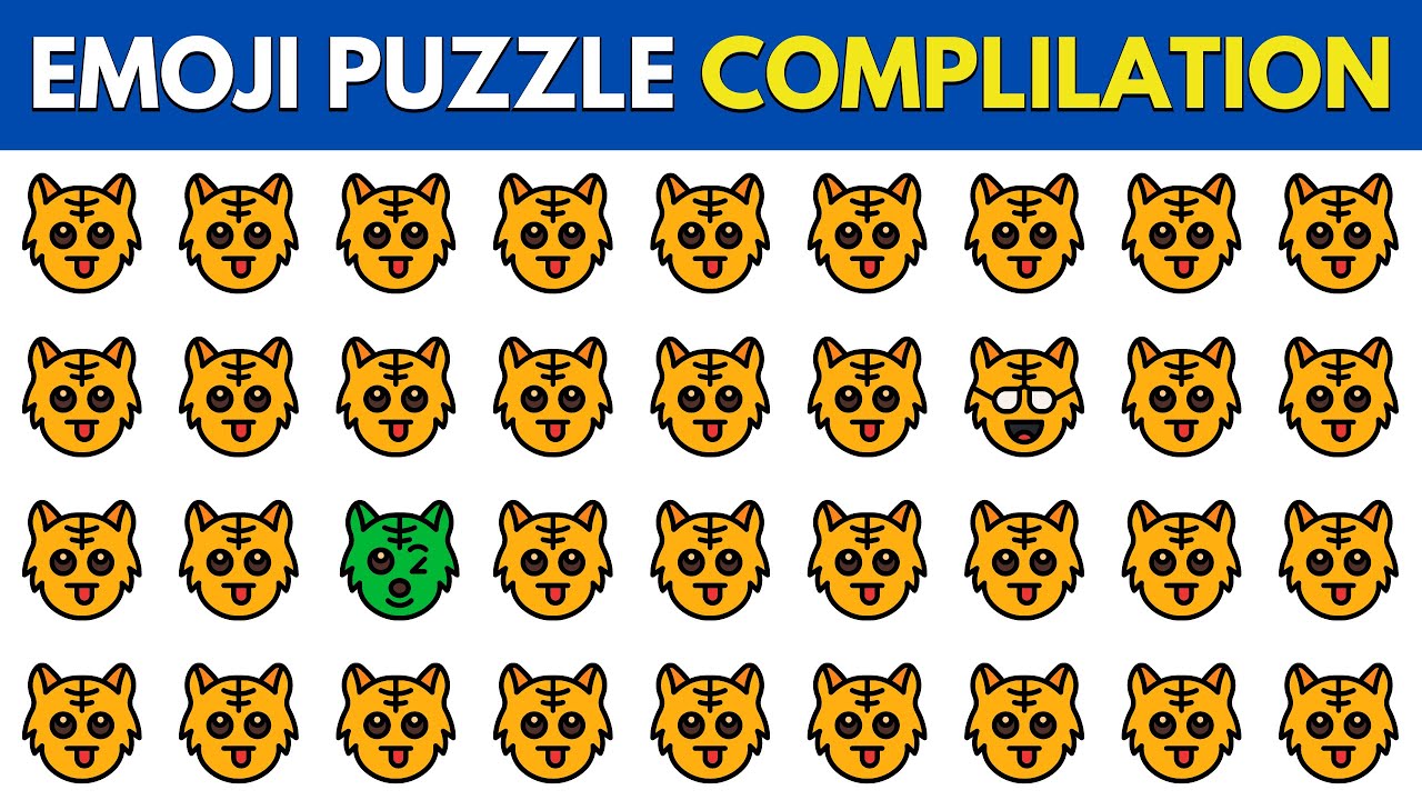 Find The ODD One Out - Hard Level Emoji Challenge | 25 Emoji Puzzle ...