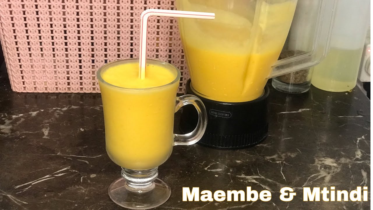 Smoothie Ya Maembe n Mtindi 😋 Mango & Yogurt Smoothie: Ika Malle - YouTube