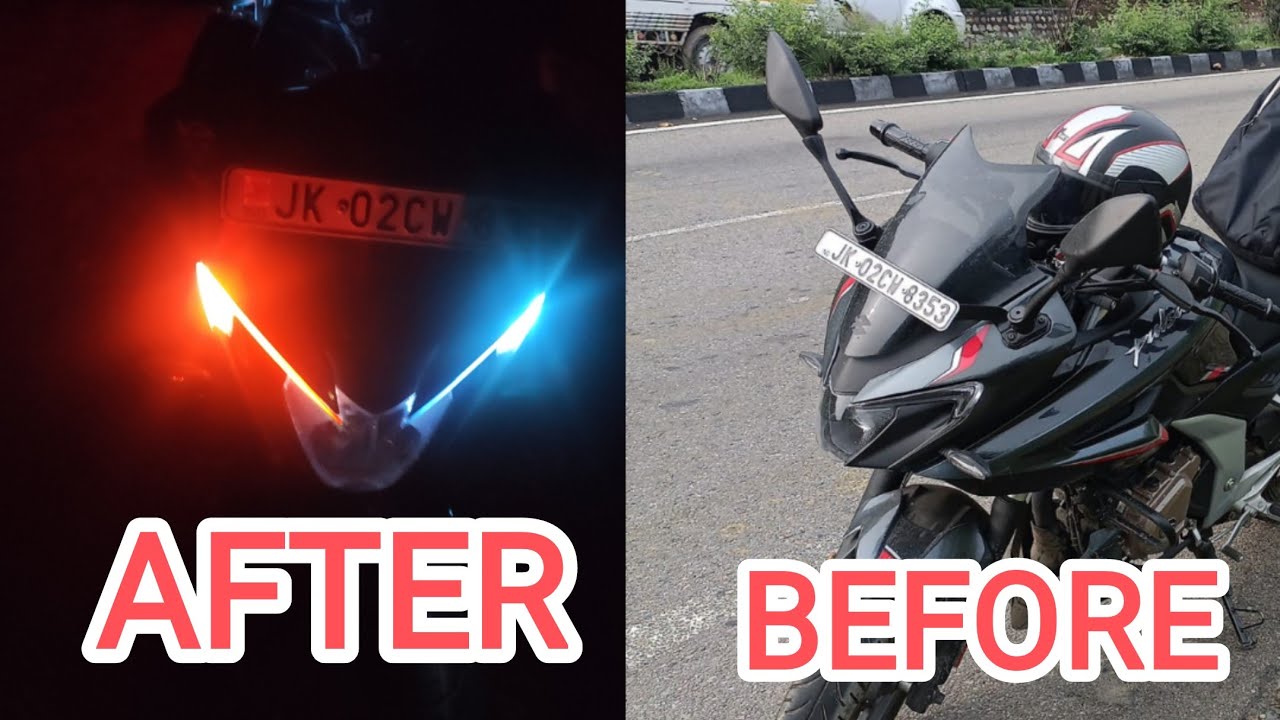 Pulsar F250 modification light wrap #pulsarf250 #rs200 #cute #rider ...