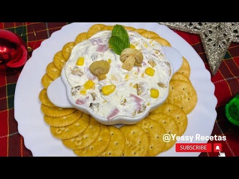 #viral ‼️DIP QUESOCREMA| BOTANA ESPECIAL NAVIDAD - YouTube