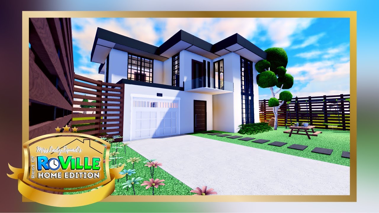 🏡⏩ 2 story modern house || Best Of RoVille - Home Edition With House ...