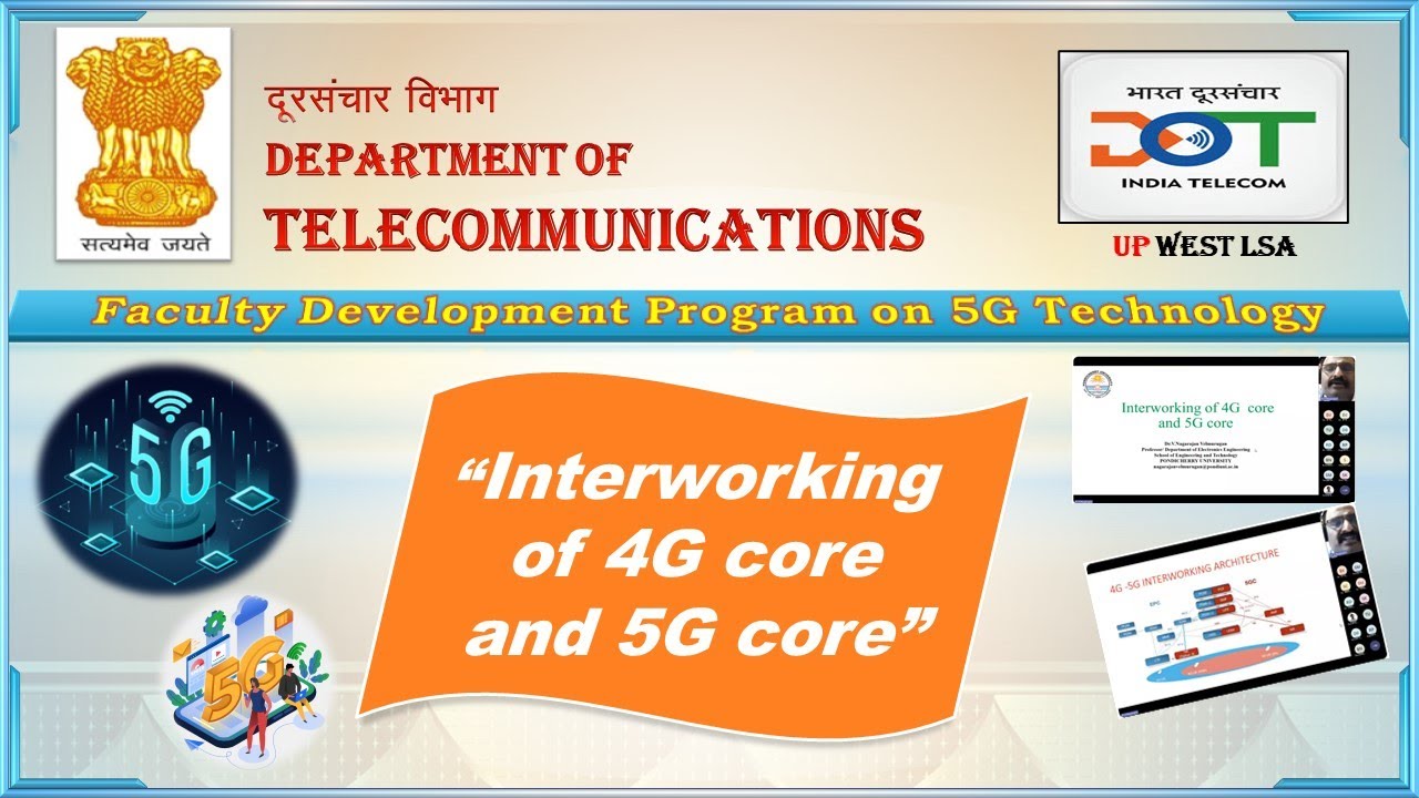 Session-8 (05 Apr 2024) "Interworking of 4G Core & 5G Core" by Dr V ...