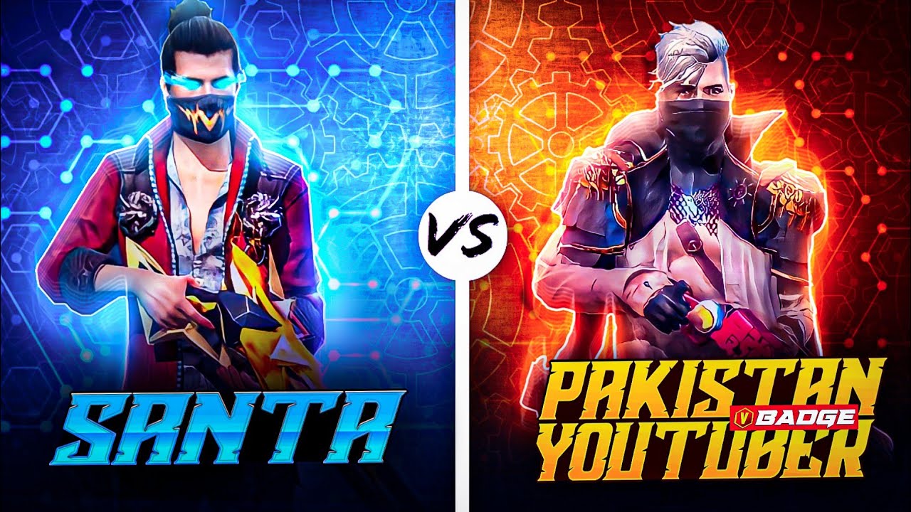 Santa FF 🇮🇳 Vs Pakistan Server V Badge Youtuber @BOSS-Ali 🤯 Who Will ...