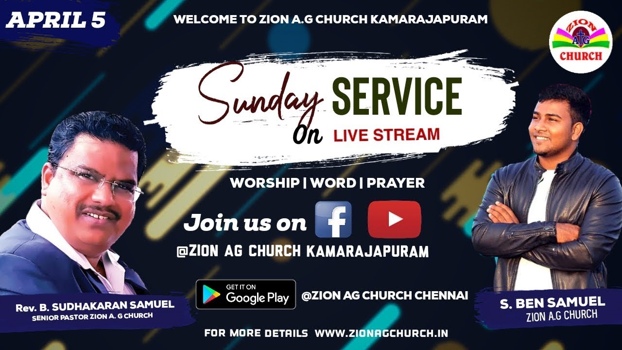 Zion AG Church - Chennai -73 [ Official ] Live Stream - YouTube