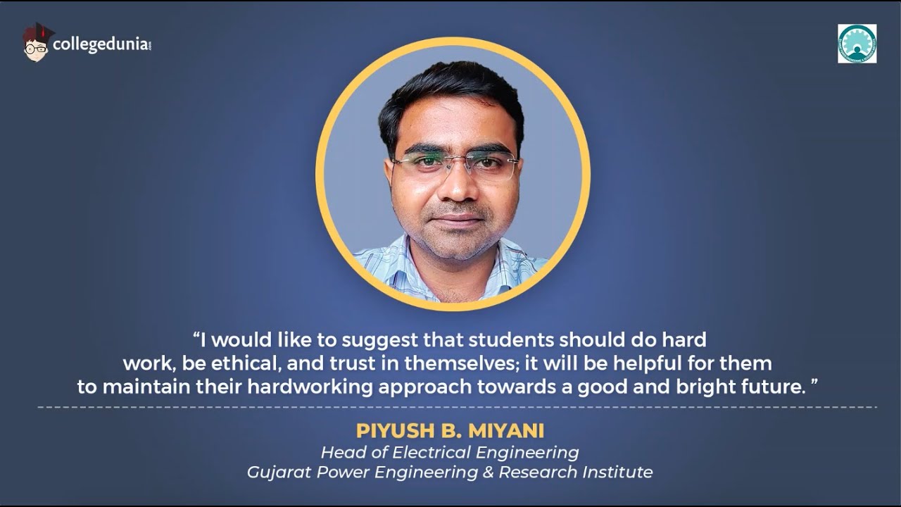 Piyush B. Miyani | Head of Electrical Engineering | Gujarat Power ...