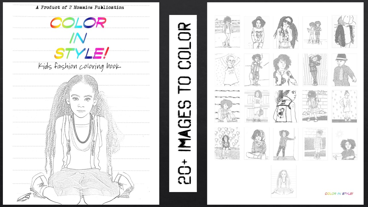Color In Style! Kids Fashion Coloring Book - YouTube