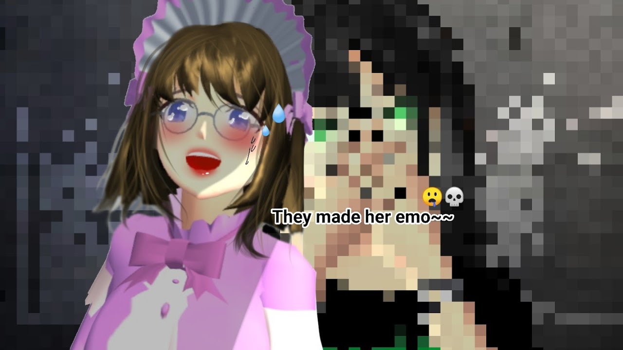 They Made her EMO🤤💀sakura school simulator meme // Anee san // Sakura ...
