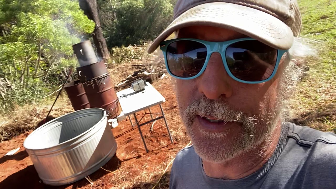 Biochar TLUD (Top Lit Up Draft) vs trench pit, air pump to remove ...