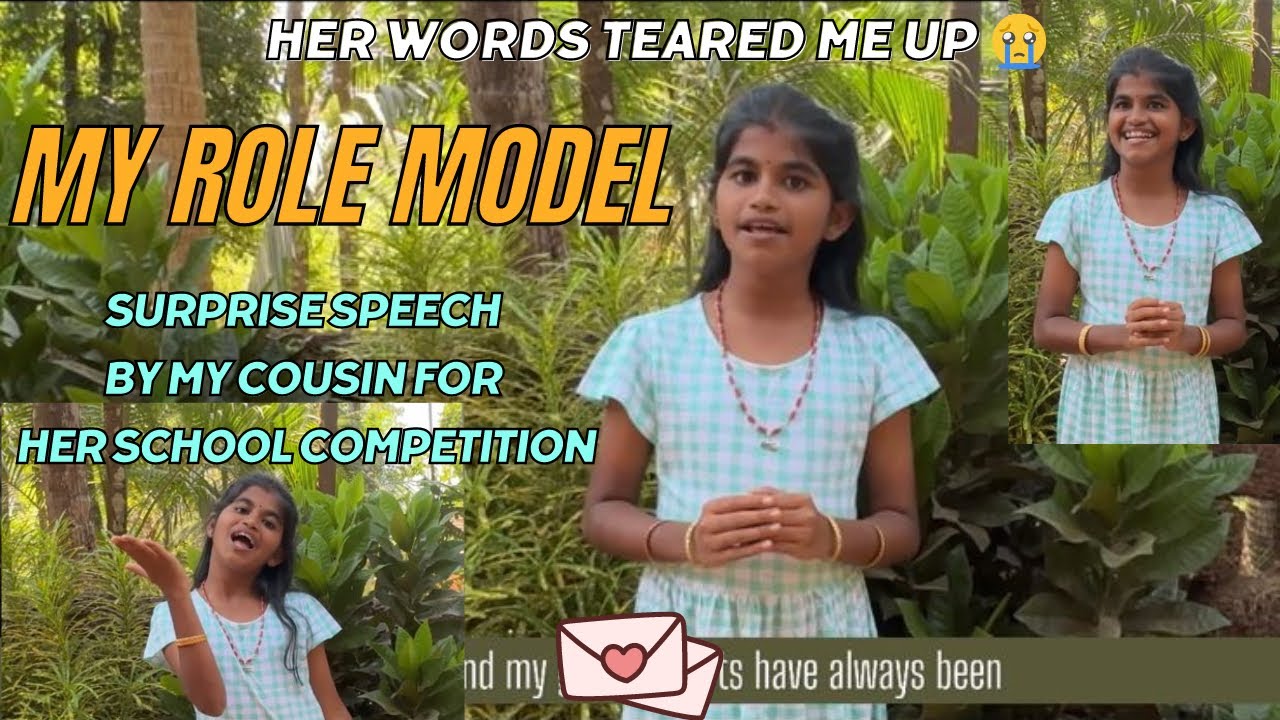 Want to know my cousin’s Role Model? | Speech by my Cousin for her ...