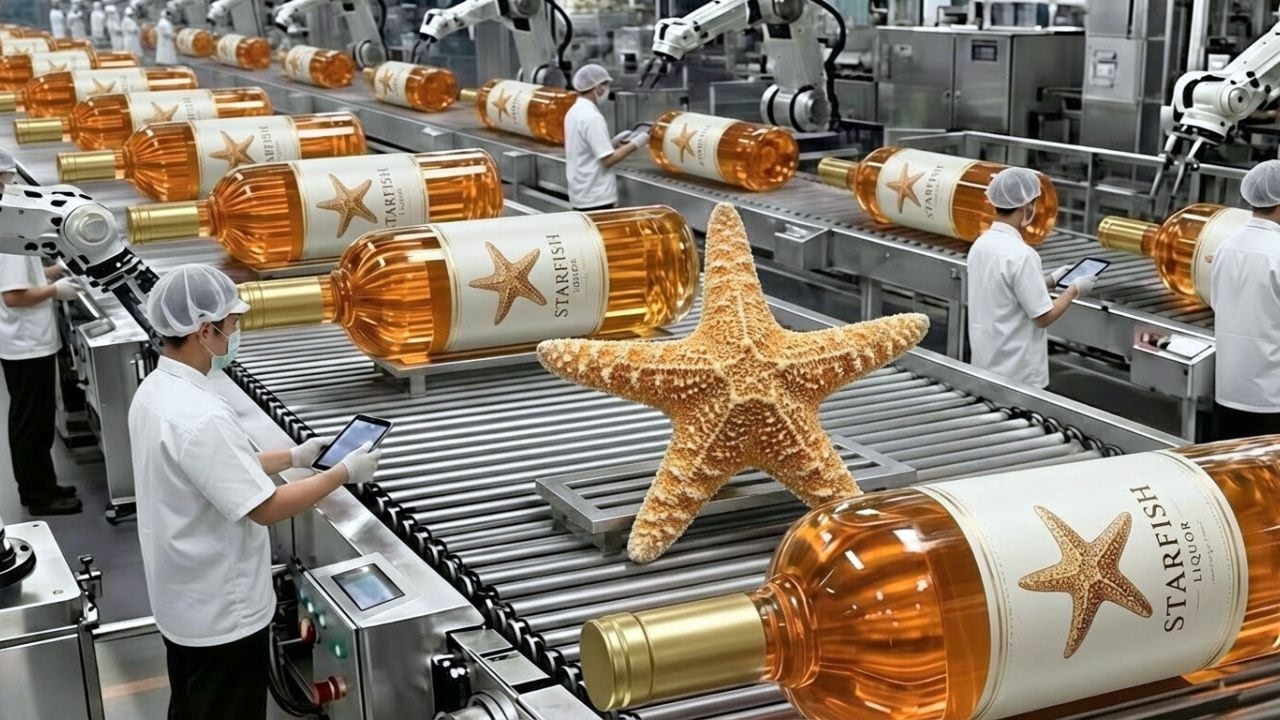 Inside a Modern Starfish Wine Factory: From Farm-Raised Starfish to ...