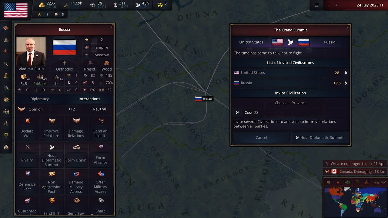 Diplomatic Summit - Age of History 3 - YouTube