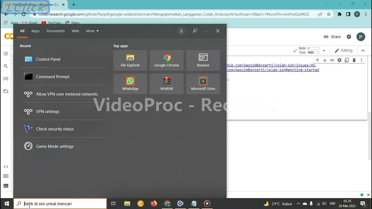 MINING GOOGLE COLAB DENGAN SSH SERVER - YouTube