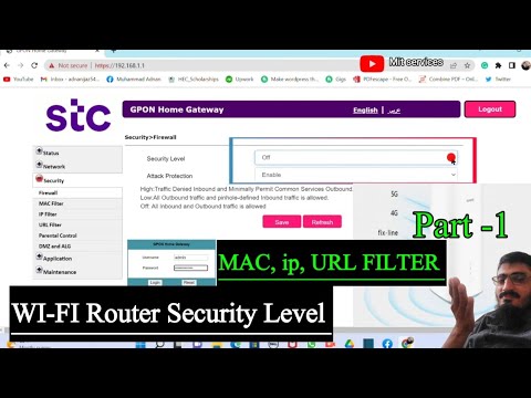Wifi Router Security | STC Router | Mac Address Enable Disable, wifi Router URL setting benefit ...