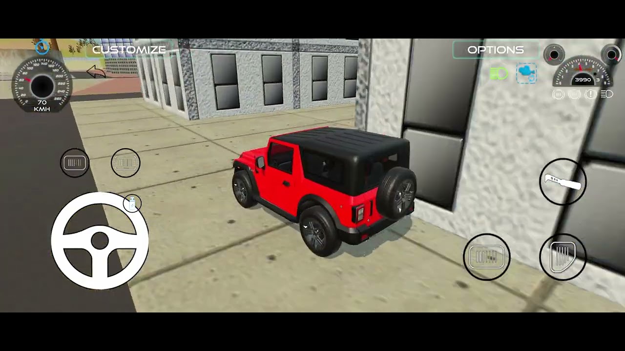 Red Mahindra Thar accident & stunt Part 01 - YouTube
