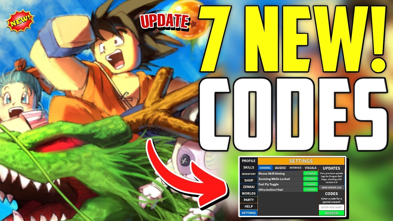 *UPDATE! UPDATE* ROBLOX DRAGON BALL RAGE CODES JULY 2025 | DRAGON BALL ...