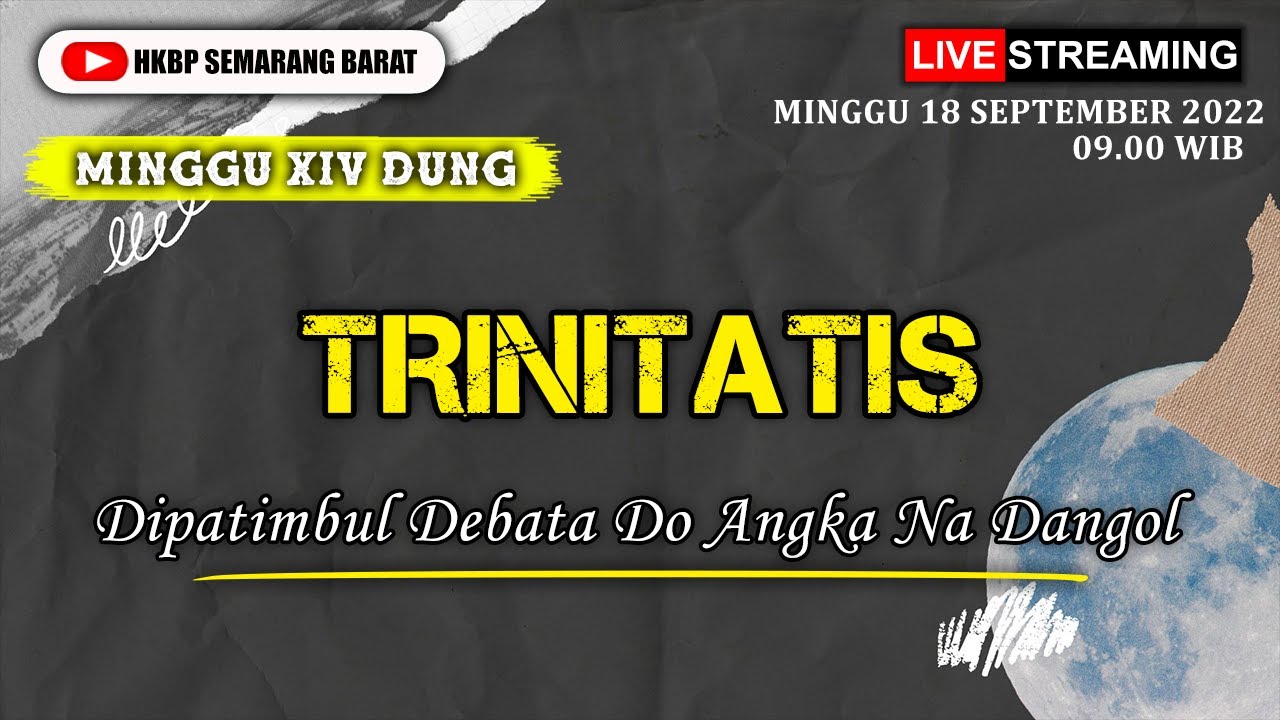 Minggu XIV Dung Trinitatis - 18 September 2022 || LIVE STREAMING - YouTube