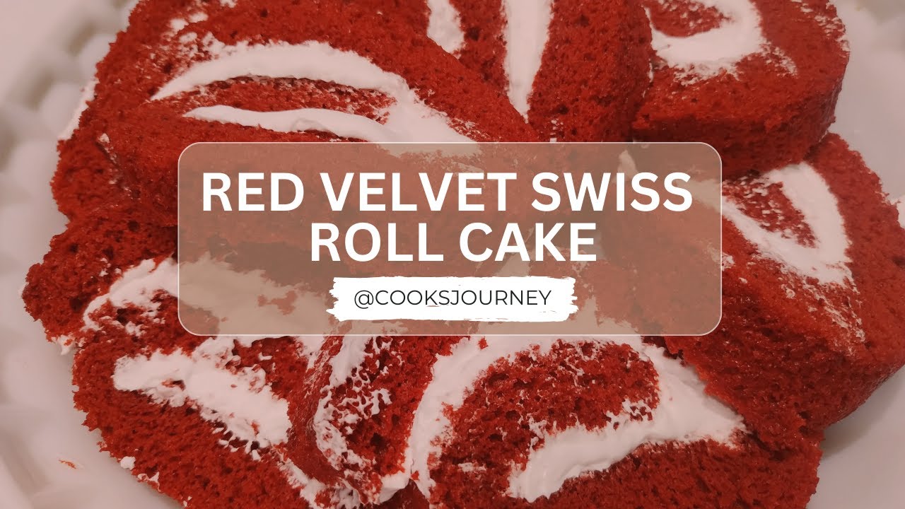 Red Velvet Swiss Roll Cake Recipe | Red Velvet Cake Roll - YouTube
