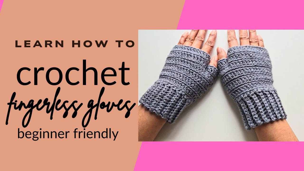 How to crochet fingerless gloves / beginner friendly / fast and easy - YouTube
