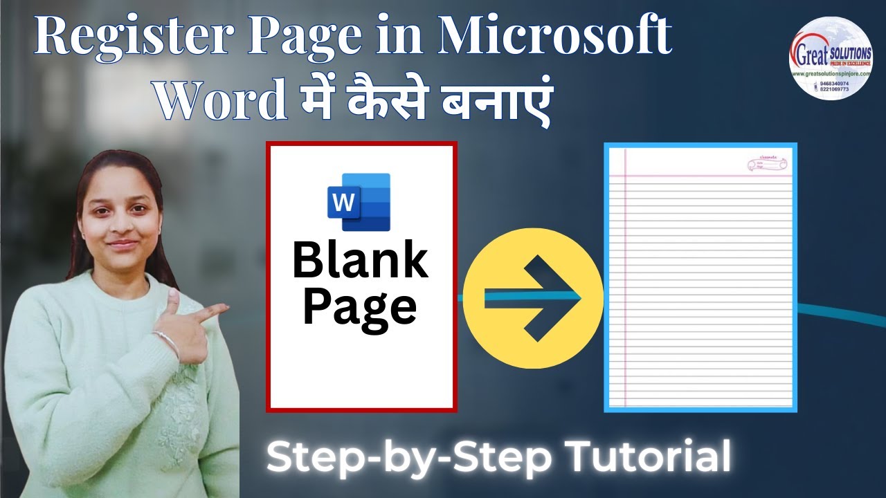 Stop Buying Registers – Create Them in MS Word | Step-by-Step Guide ...
