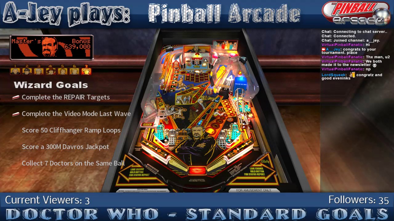 Pinball Arcade - Doctor Who: Score 50 Cliffhanger Ramp Loops (Wizard ...