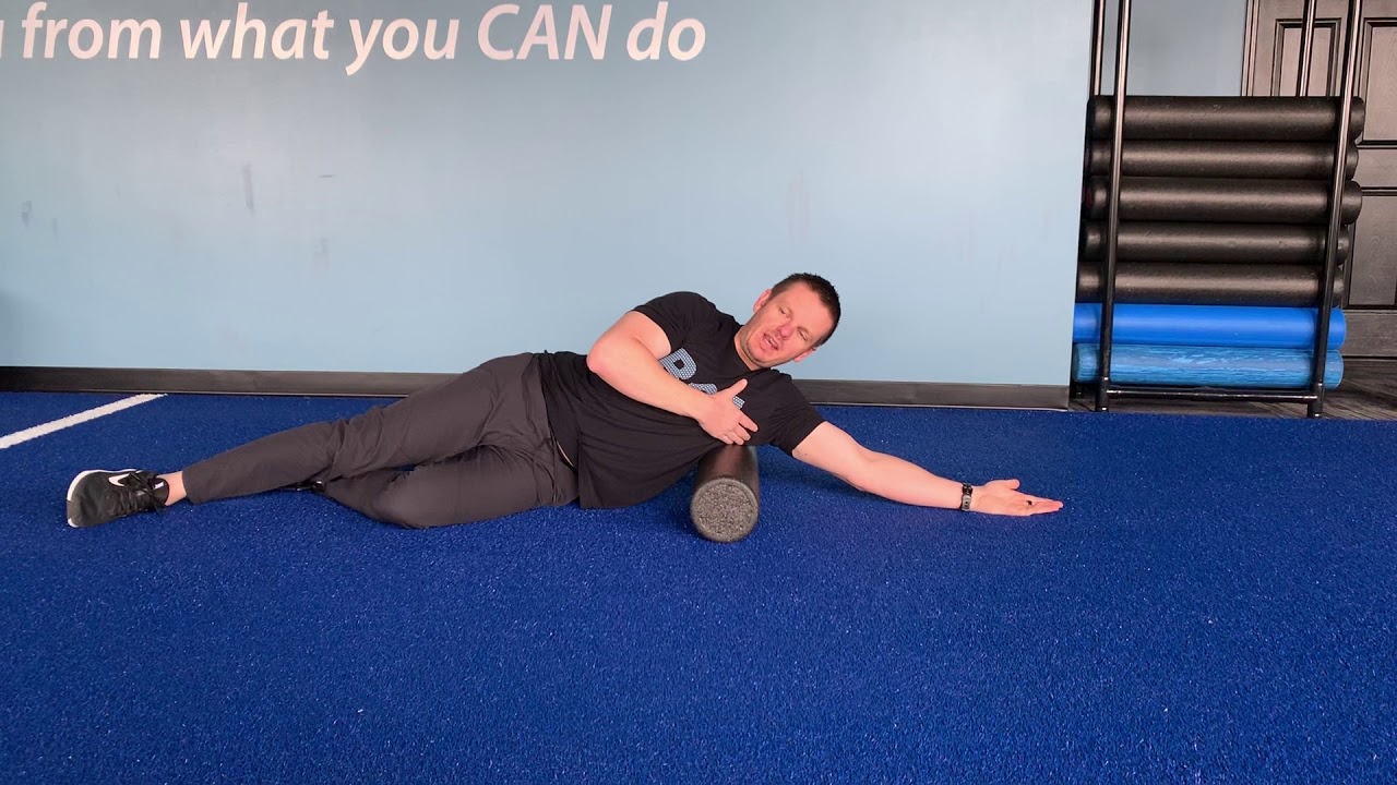Foam Rolling Lat - YouTube