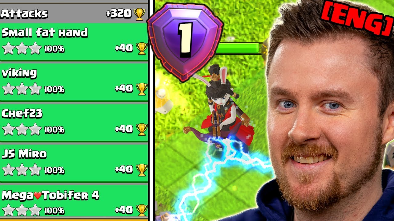 PERFECT DAY as RANK 1 GLOBAL in Legend League (Clash of Clans) - YouTube