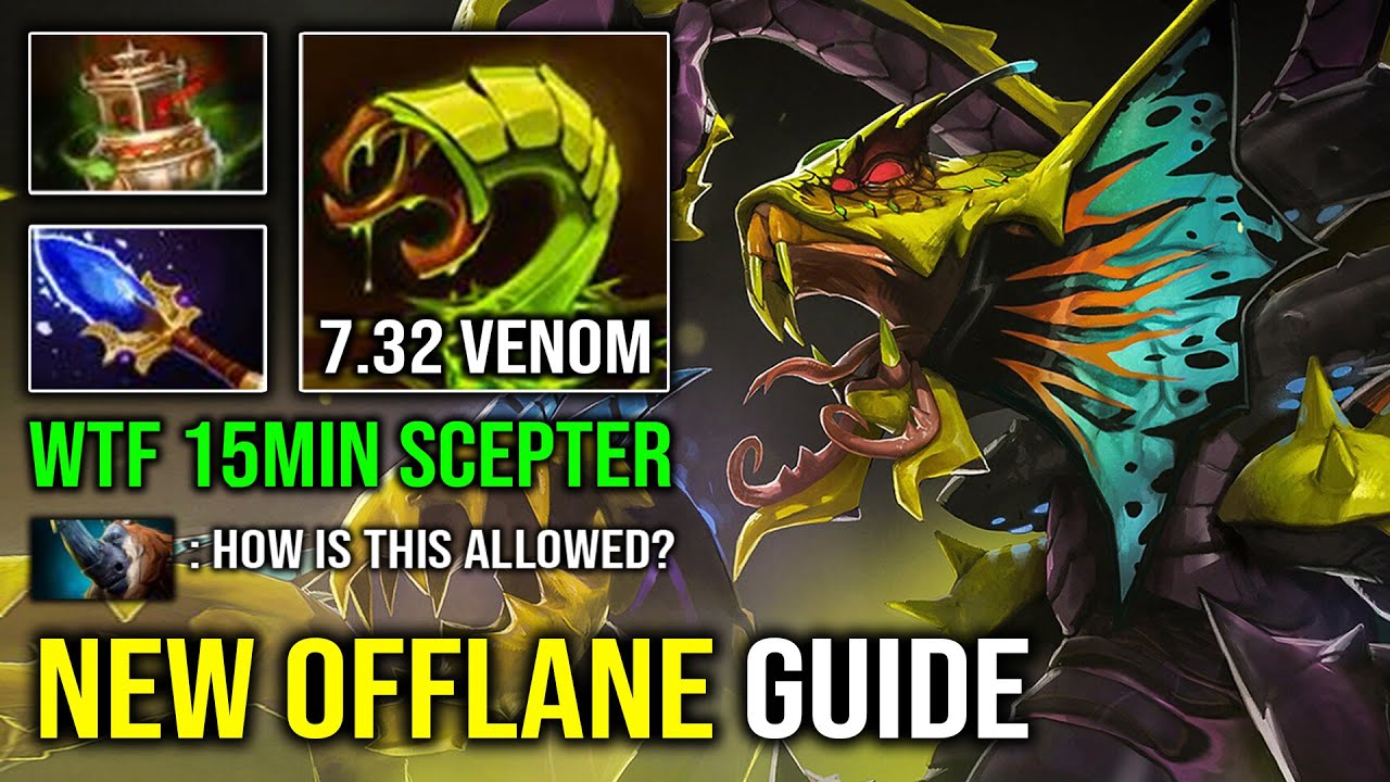 NEW 7.32 Offlane Venomancer Tips | 15Min Scepter Poison Nova 100% ...
