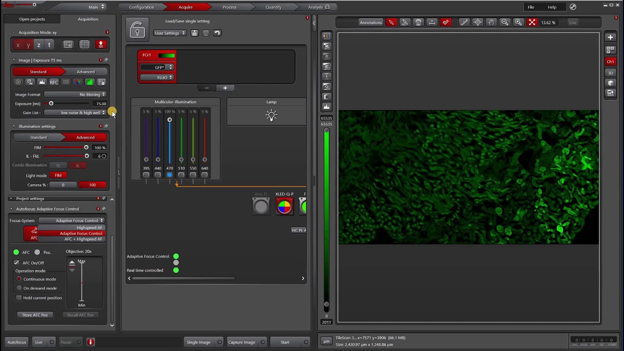 LAS X Navigator: Adaptive Focus Control (Hardware Autofocus) - YouTube