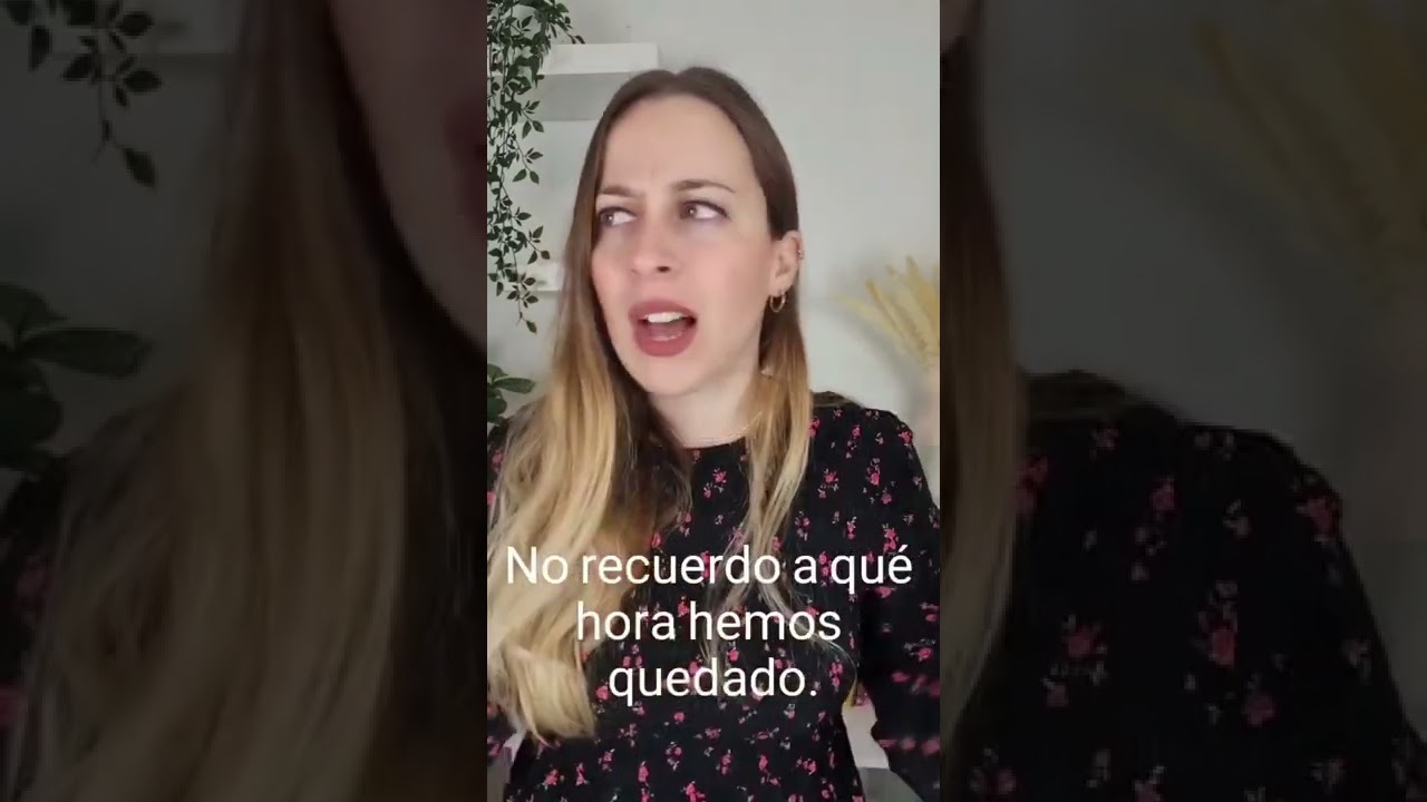 ¿No me acuerdo, no recuerdo, no me recuerdo... qué? ¿Cómo se dice en ...